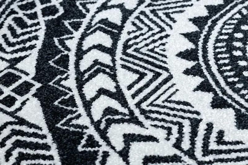 Dywany Łuszczów Kusový koberec Napkin black kruh ROZMĚR: 120x120 (průměr) kruh