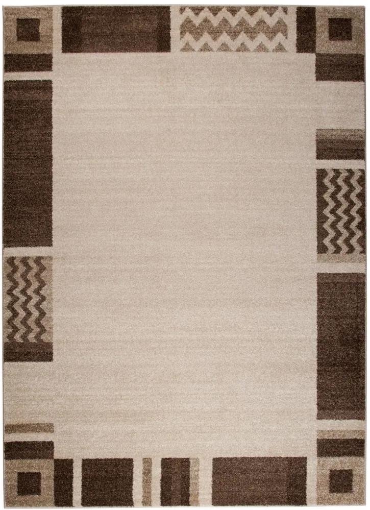 Kusový koberec  Bordura béžový, Velikosti 60x100cm