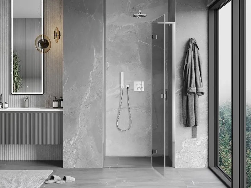 Mexen Mist-H L sprchové dveře otočné pravé 85 cm, průhledné, chrom - 8A5L-085-000-01-00-P