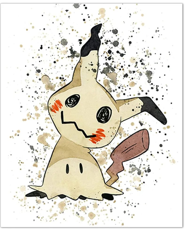 Obraz s motivem Pokémon - 4 rozměry Rozměr: 30x40 cm, Varianta: Mimikyu