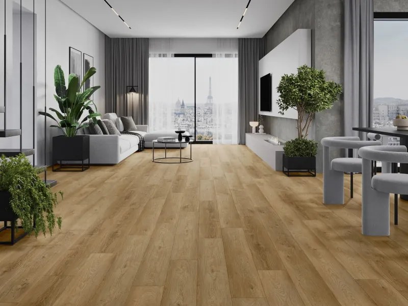 Mexen Sunset Hills vinylové panely 1240 x 182 mm SPC 6,5 mm, podložka IXPE 1,5 mm, 4 V-spára, Dub - F1037-1240-182-505-4V1-01