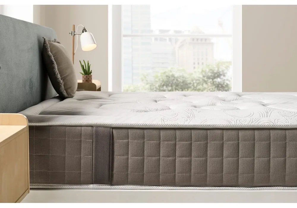 Tvrdá/středně tvrdá pěnová oboustranná termoregulační matrace 200x200 cm HEXAFLEX GEL – Moonia