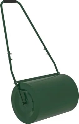 Outsunny travní válec 63 l s ocelí – kov, 123 x 58 x 40 cm, tmavě zelená