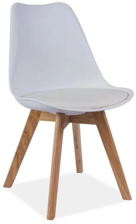 D4L Jídelní židle Drofi bílá