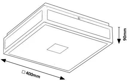 Rabalux 75033 - LED Koupelnové stropní svítidlo ZOYA LED/24W/230V IP44 černá
