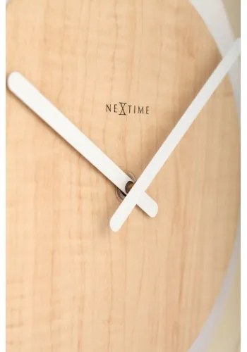 Designové nástěnné hodiny 3046 Nextime Wood Loop 30cm