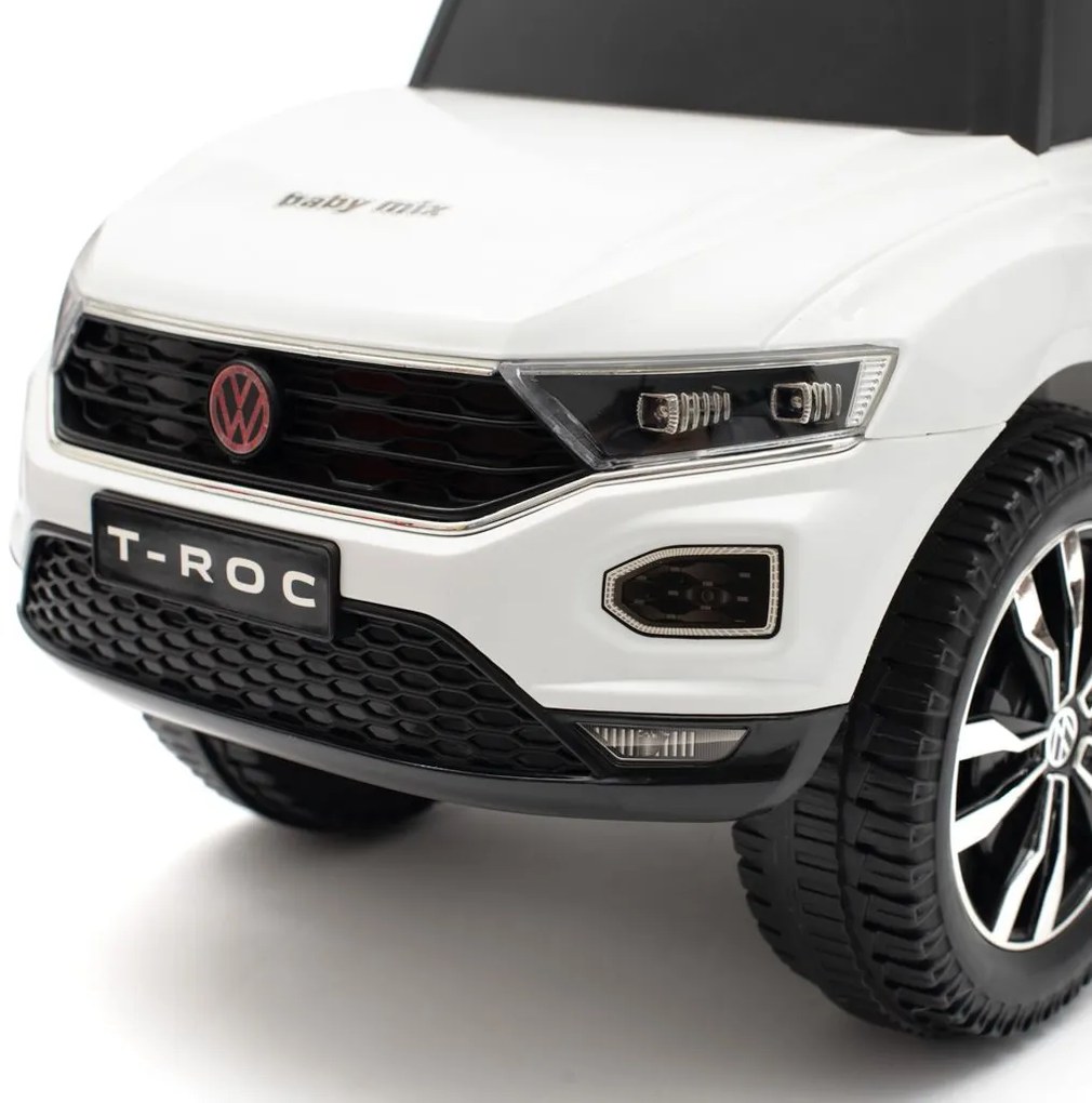 Odrážedlo s vodící tyčí Baby Mix VOLKSWAGEN T-ROC bílé