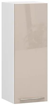 Kuchyňská skříňka OLIVIA W30 H720 - bílá/cappuccino lesk
