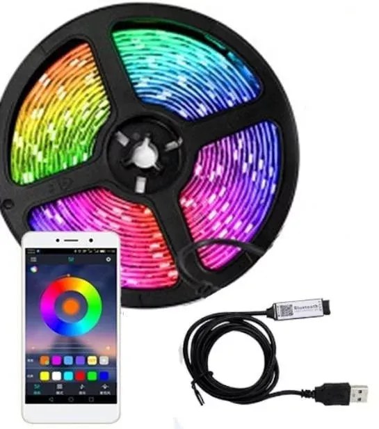 Zaparkorun LED RGB pásek za televizi s ovládáním pomocí telefonu - 5 m