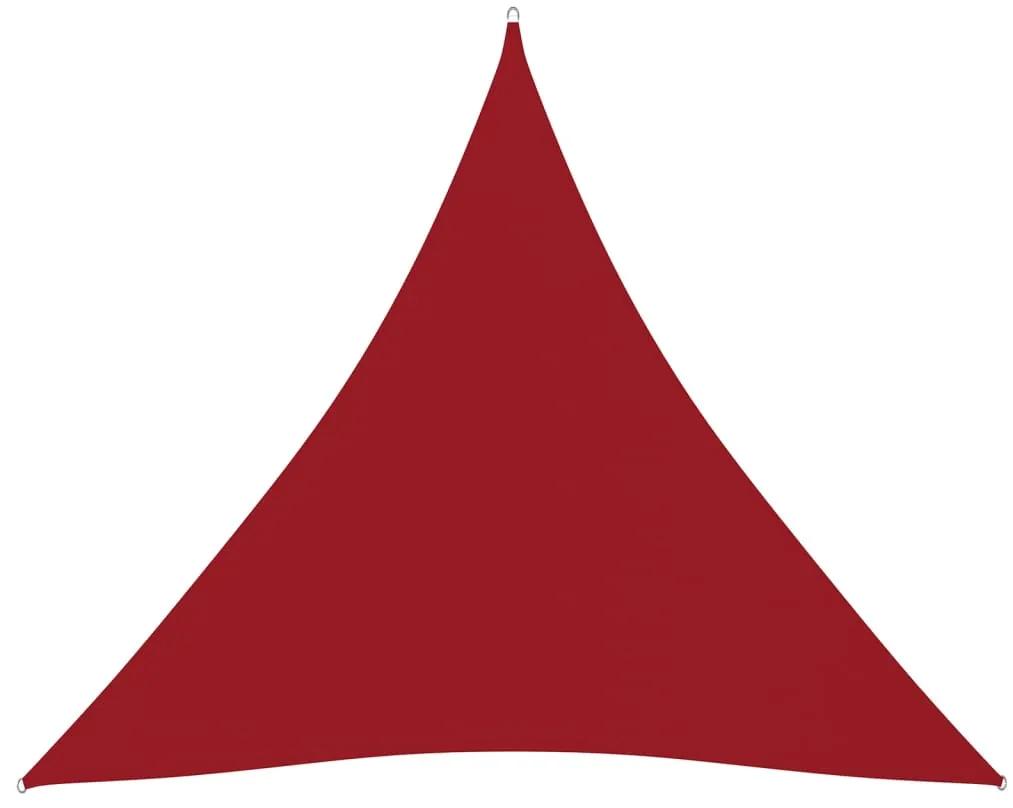 135666 vidaXL Stínící plachta oxford trojúhelníková 3,6 x 3,6 x 3,6 m červená