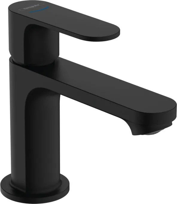 Hansgrohe Rebris S, stojánkový ventil 80 pro studenou vodu, bez odtokové soupravy, černá matná, HAN-72503670