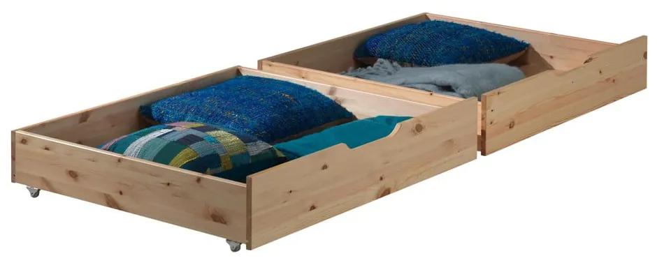 Dřevěné úložné prostory pod postel – boxy | Biano