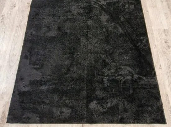 HU Koberec Plush Deluxe, antracitový Rozměr: 50x80 cm