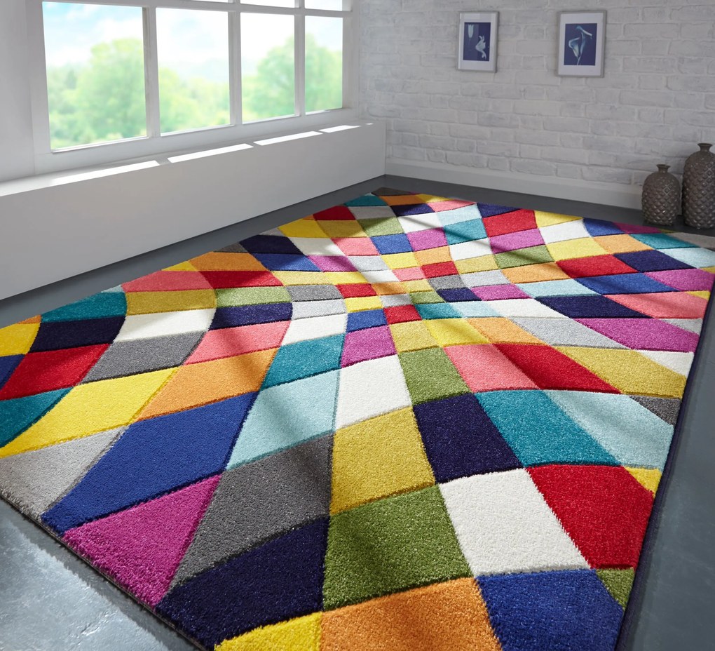 Kusový koberec Spectrum Rhumba Multi, 160x230, viacfarebná, obývacia izba, Flair Rugs