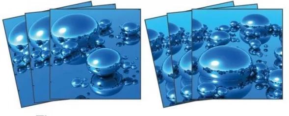 DIMEX TI 016 Dekorace - samolepky na kachličky - Kapky vody | 15 x 15 cm | modrá