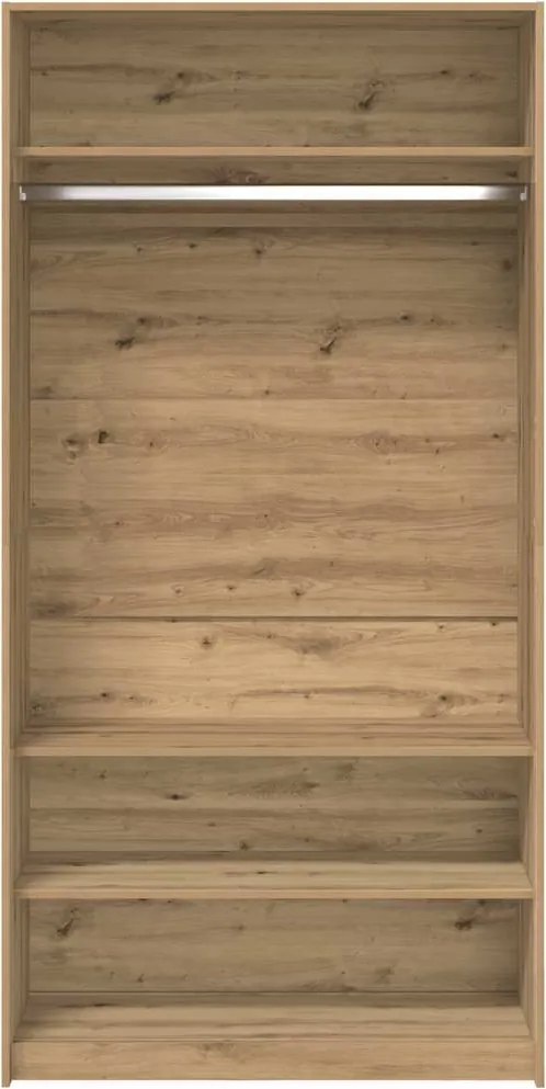 Šatní skříň dub artisan 100 x 50 x 200 cm kompozitní dřevo 3318625