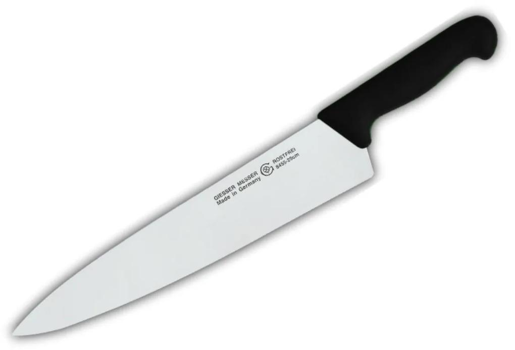 Giesser, Nůž kuchařský 31 cm - černý