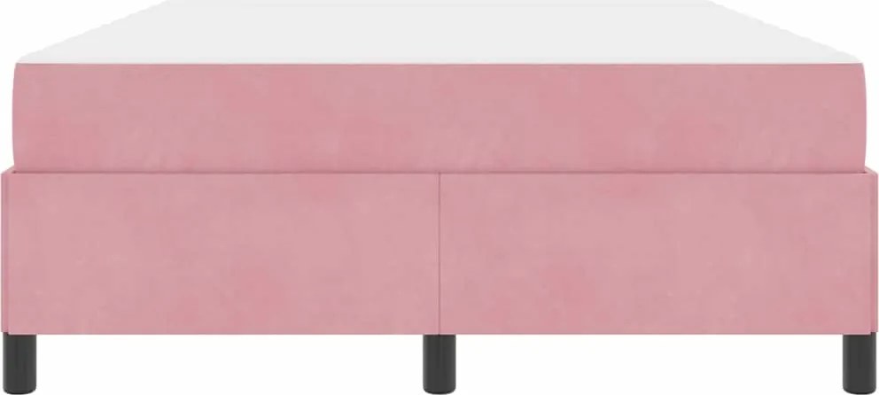 Rám postele Růžová 140 x 200 cm textil 3399071