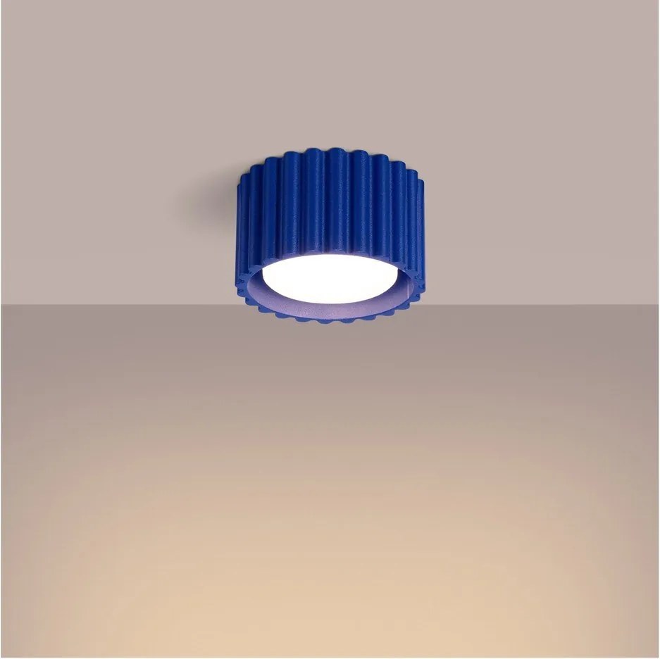 Modré kovové bodové svítidlo ø 10 cm Zora – Sollux
