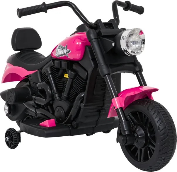 Elektrická motorka STAR růžová