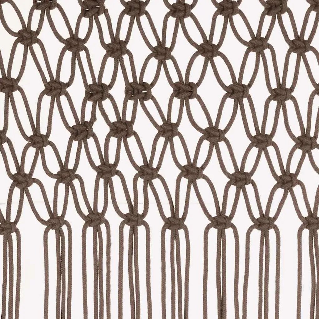 Macramé závěs taupe 140 x 240 cm bavlna 323979