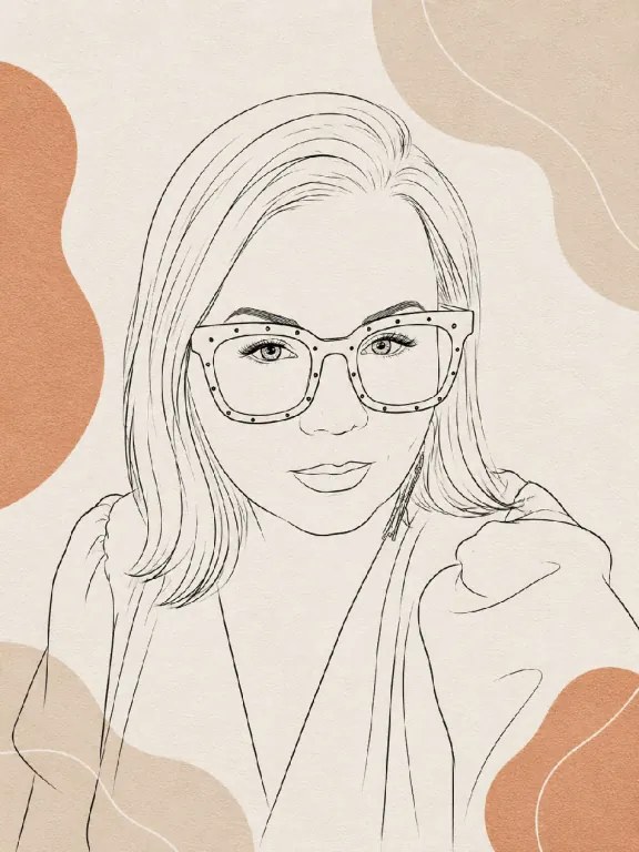 Minimalistický Line Art – Elegantní portrét na plátně z vaší fotky
