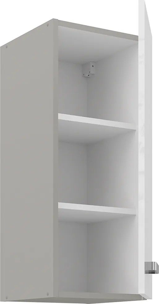 Kuchyňská linka BIANCA sb | 260x270 cm | UNI dvířka | světle šedá/bílá lesk