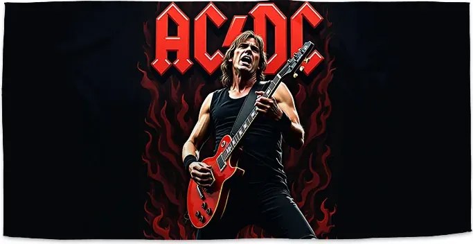 Sablio Ručník ACDC Kytarista - 30x50 cm
