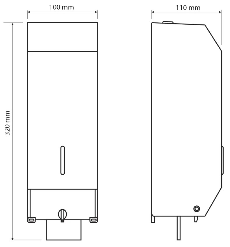 Sapho Dávkovač mýdla 1100ml, nerez mat XP122