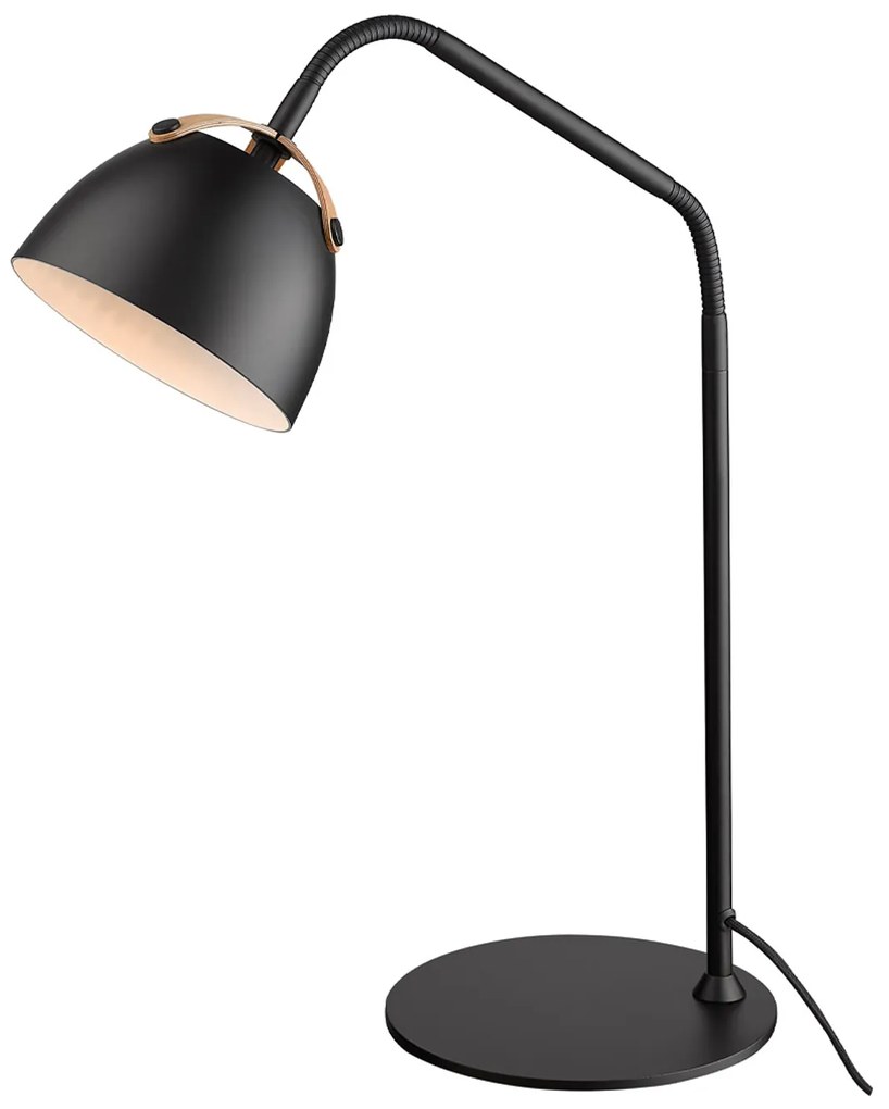 Halo Design 734993 stolní lampa Oslo kov, dřevo, černá, 45cm