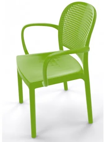Gaber Plastová židle PANAMA armrest Barva plastu Gaber tmavě hnědá 39
