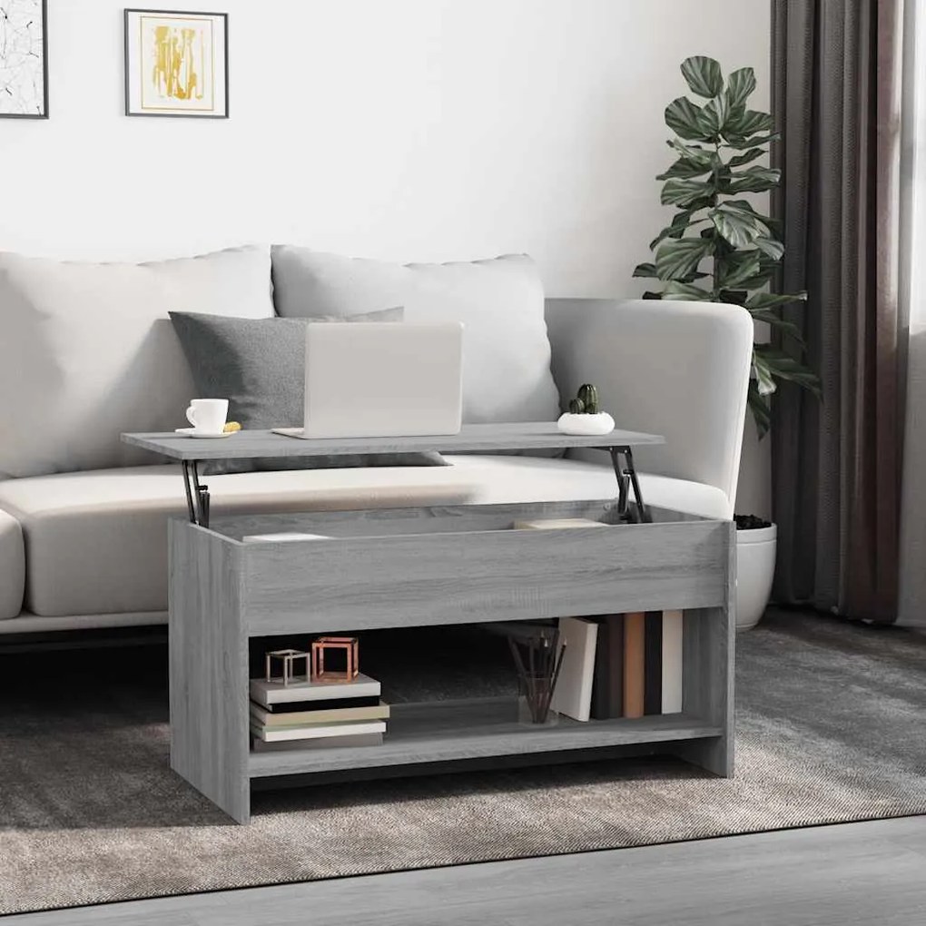 vidaXL Konferenční stolek 102 x 50 x 52,5 cm kompozitní dřevo [809647] Barva: hnědý dub