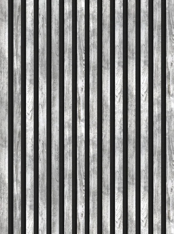 Mexen Lam-F, akustické stěnové lamely 275 × 31,5 cm, filc 6 mm, dub bělený, S105-275317-2812-064