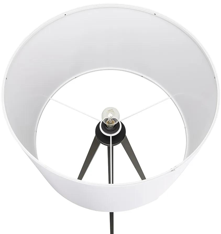 Kokoon Design Stojací lampa Trivet Barva: bílá/černá FL00370WHBL