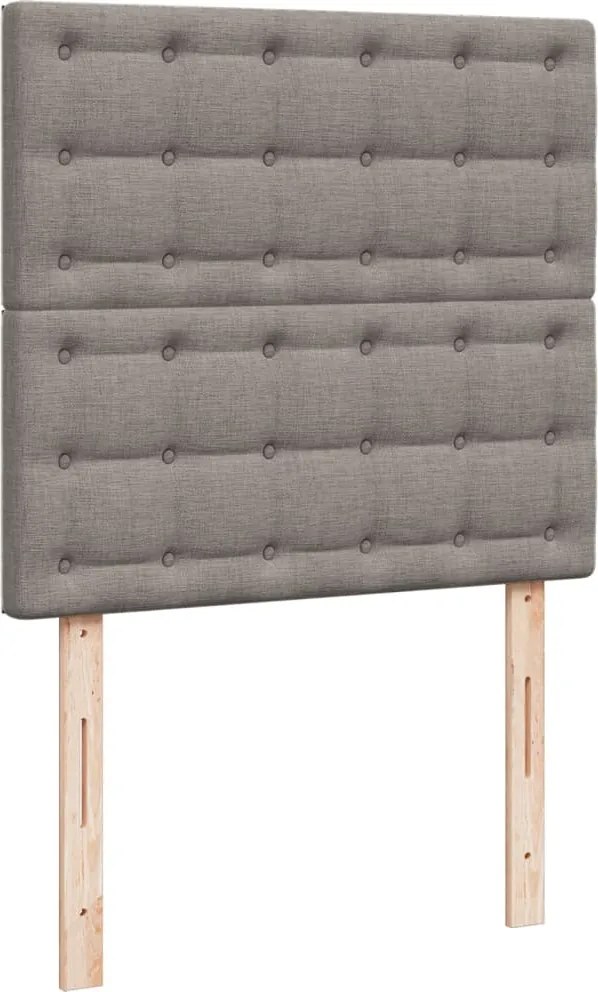 Box spring postel s matrací taupe 90x200 cm textil 3292689