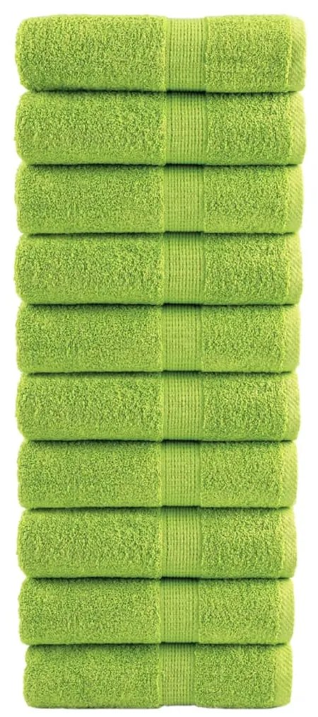 Premium ručníky SOLUND 10 jablkově zelené 30x50cm 600 g/m² 137496
