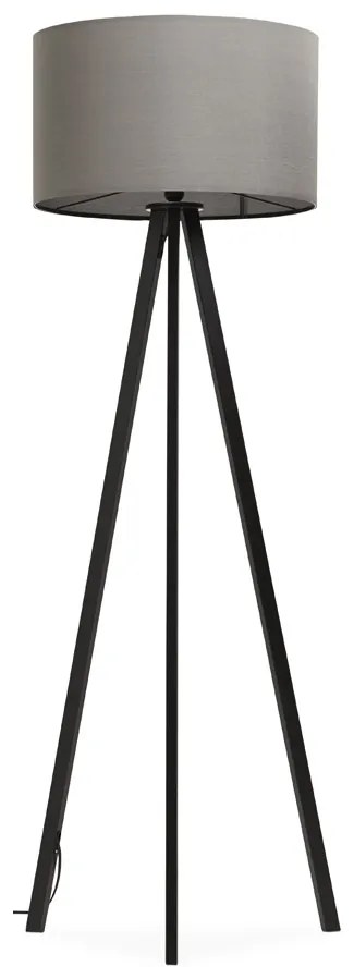 Kokoon Design Stojací lampa Trivet Barva: šedá/černá FL00340GRBL