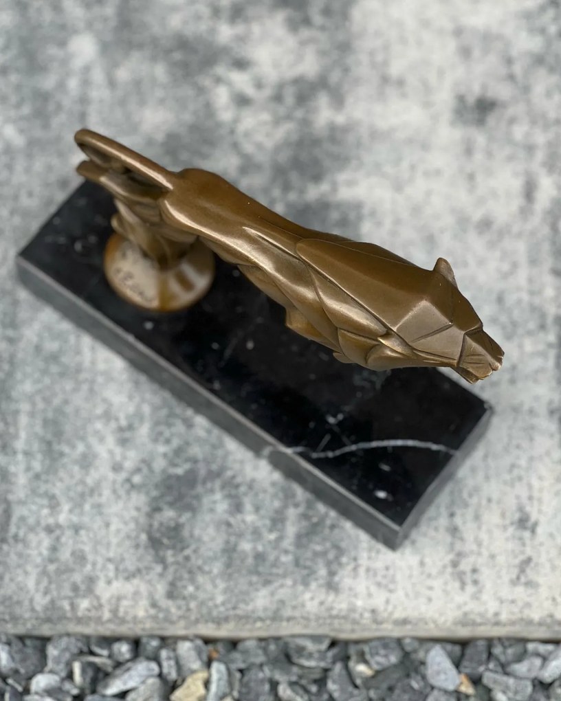 Bronzová socha - LEV ART DECO