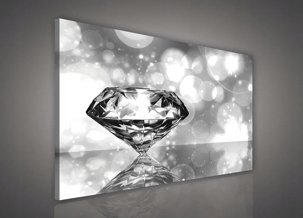 Obraz 100x75 Diamant lesk luxus elegance čistota bokeh odraz bohatství