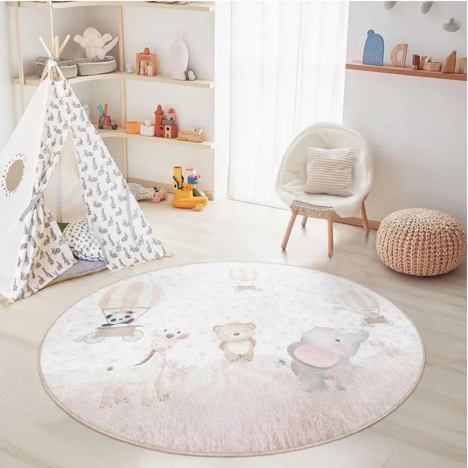 Pratelný dětský koberec ø150 cm Dainty Animals – Mila Home