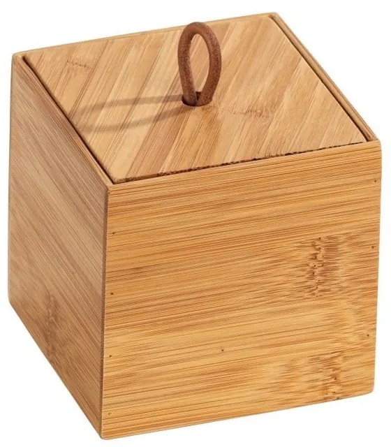 Bambusový box s víkem Wenko Terra, šířka 9 cm