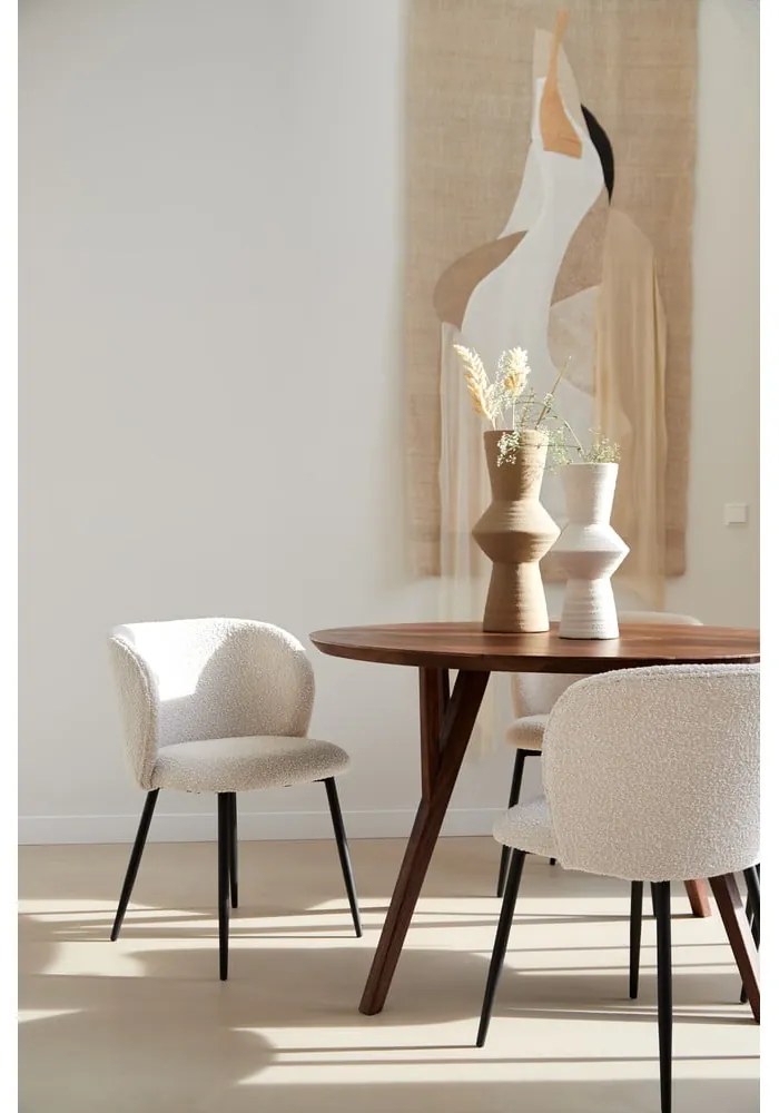 Bílá jídelní židle Elyna - Light &amp; Living
