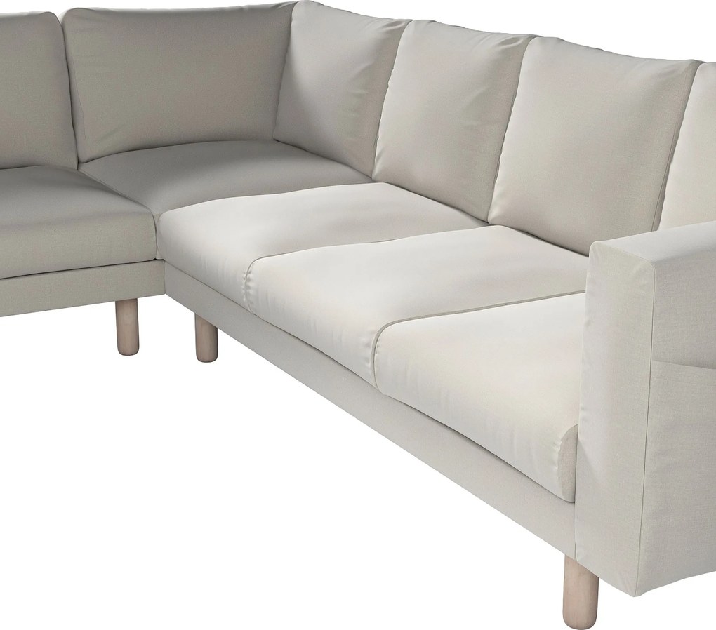 Potah na pohovku IKEA Norsborg rohová 5-místná barva šedá látka sametová