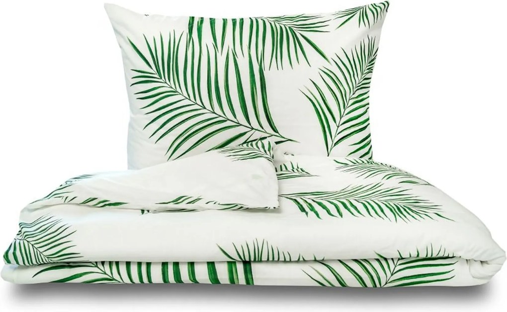 Bavlněné povlečení renforcé TROPICAL bílé - 1x 220/200, 2x 70/90cm