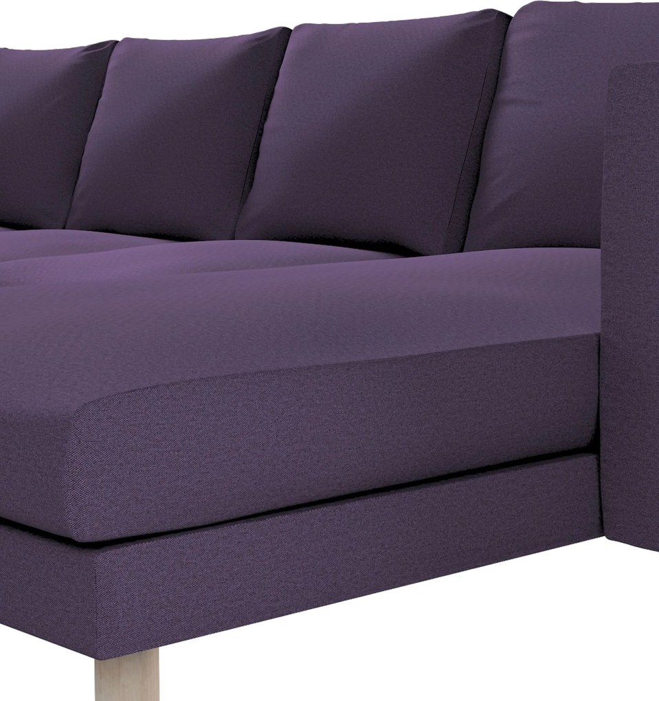 Potah na pohovku IKEA Norsborg 4-místná se šezlongem barva fialová látka pletený vzor