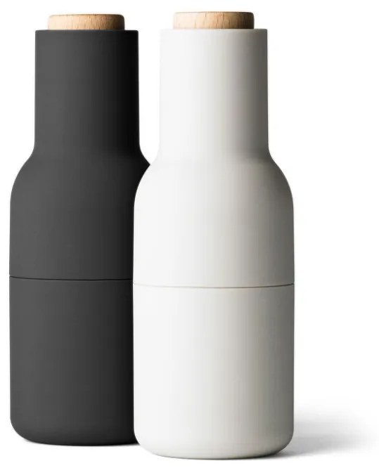 Menu Mlýnky na sůl a pepř Bottle Carbon/Ash, Wooden Lid