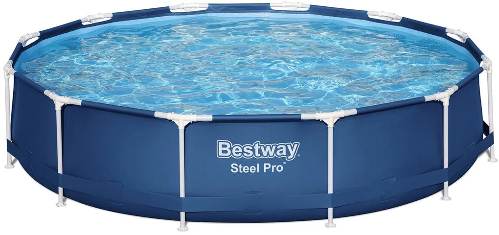 BESTWAY Steel Pro Bazén 366 x 76 cm, kartušová filtrace 56681