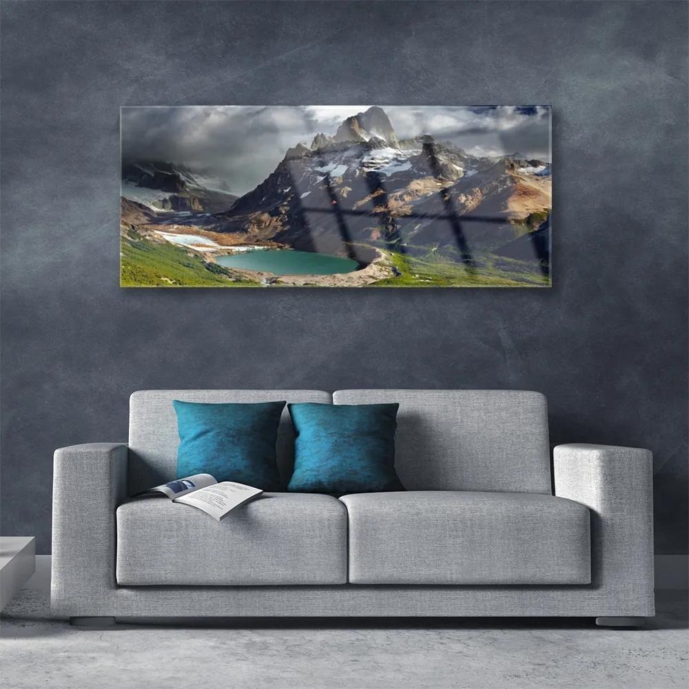 akrylový obraz Hora Záliv Krajina 125x50 cm