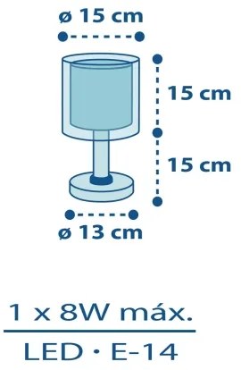 Dalber 60611N - LED Dětská lampička POLICE 1xG4/4W/230V pestrobarevná