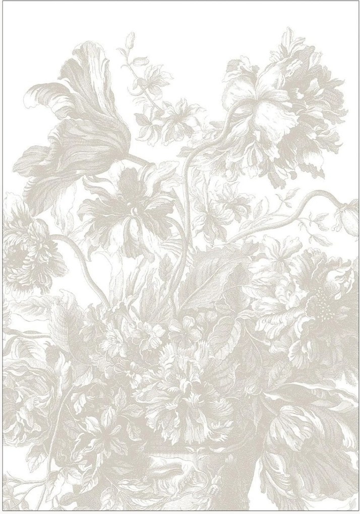Tapeta Frans Uyterlinde - Engraved Flowers